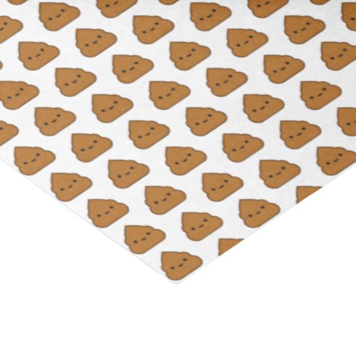Cute Poop Pattern Tissue Paper | Zazzle