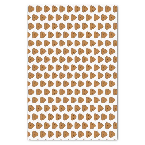 Cute Poop Pattern Tissue Paper | Zazzle