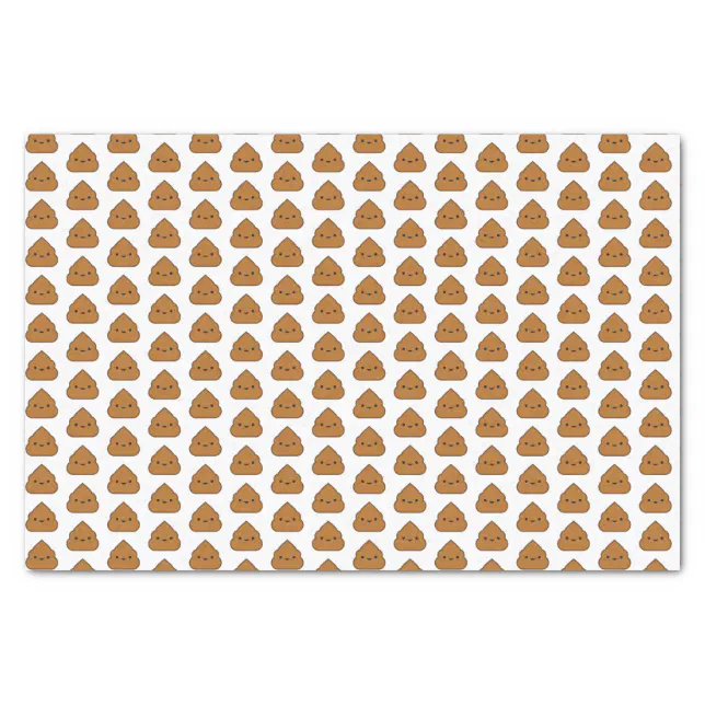 Cute Poop Pattern Tissue Paper | Zazzle