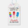 Cute Popsicles Custom Birthday Favor Tag | Zazzle