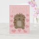 Cute Porcupine Quill You Be My Valentine Card | Zazzle