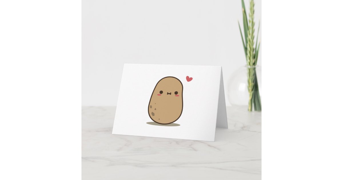Cute Potato Card | Zazzle.com