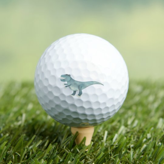 Cute Prehistoric T-Rex Dinosaur Golf Balls | Zazzle.com