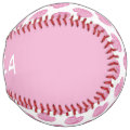 Cute Pretty Pink Heart Pattern Name Softball | Zazzle