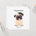 Cute Pug Congratulations Graduation Card | Zazzle