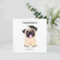 Cute Pug Congratulations Graduation Card | Zazzle