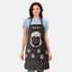 Cute Pug Dog Face Personalized Name All-Over Print Apron | Zazzle