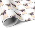 Cute Pug Wrapping Paper | Zazzle