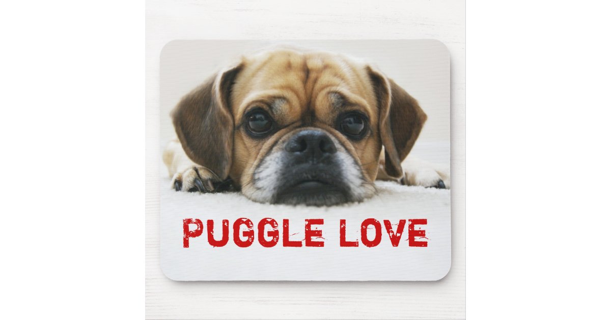 Cute Puggle Love Mousepad | Zazzle