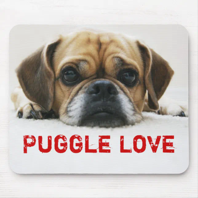 Cute Puggle Love Mousepad | Zazzle