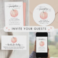 Cute Pumpkin Baby Shower Thank You Card | Zazzle