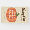 Cute Pumpkin Fall Autumn Welcome to Baby Shower Banner | Zazzle