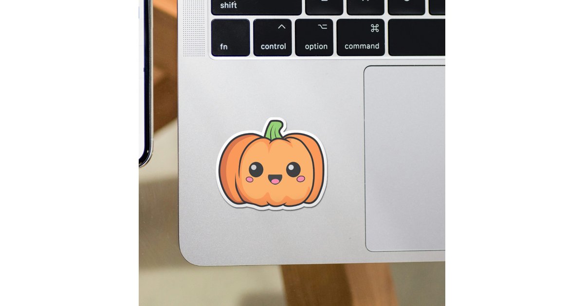 Cute Pumpkin Sticker | Zazzle