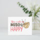 Cute Pun You Make Miso Happy Funny Valentine's Day Postcard | Zazzle