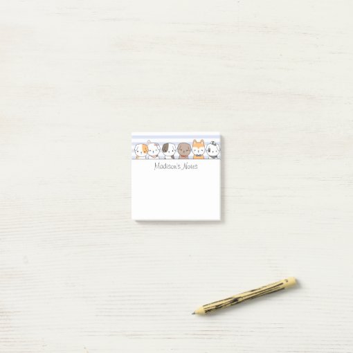 Cute Puppies Personalized Post-it Notes | Zazzle