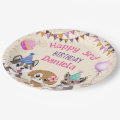 Cute puppies puppy birthday party paper plates | Zazzle
