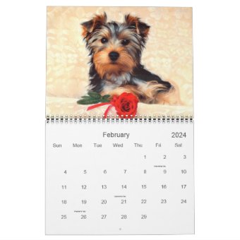 Cute Puppy Calendar | Zazzle
