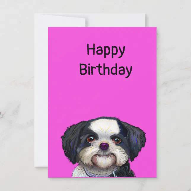 Cute Puppy Dog Birthday Card | Zazzle