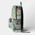 Cute Puppy Dog Pale Green Printed Backpack | Zazzle