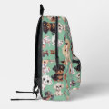 Cute Puppy Dog Pale Green Printed Backpack | Zazzle