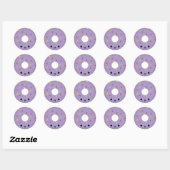 Cute Purple Donut Sticker | Zazzle