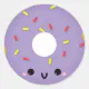 Cute Purple Donut Sticker | Zazzle