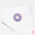Cute Purple Donut Sticker | Zazzle