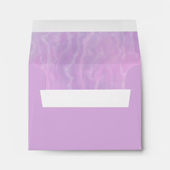 Cute Purple Marble Design Envelope | Zazzle