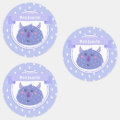 Cute Purple Monster - Personalized Kids' Labels | Zazzle