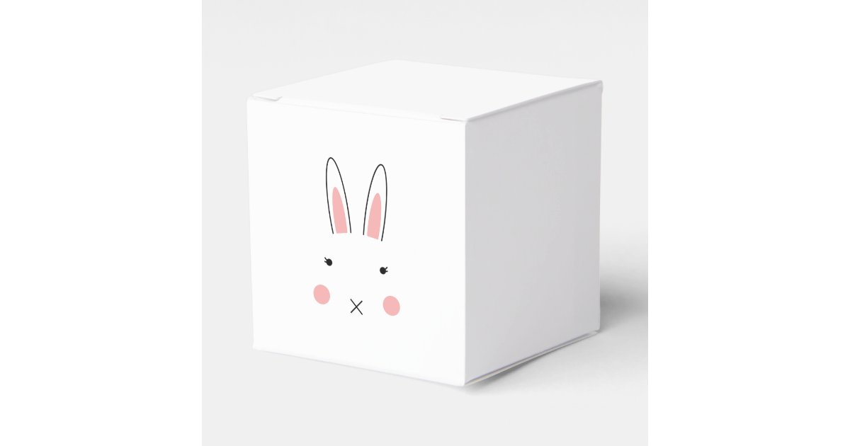 Cute Rabbit Face Treat Box | Zazzle