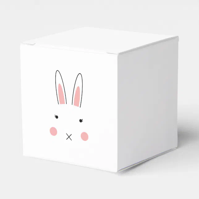 Cute Rabbit Face Treat Box | Zazzle