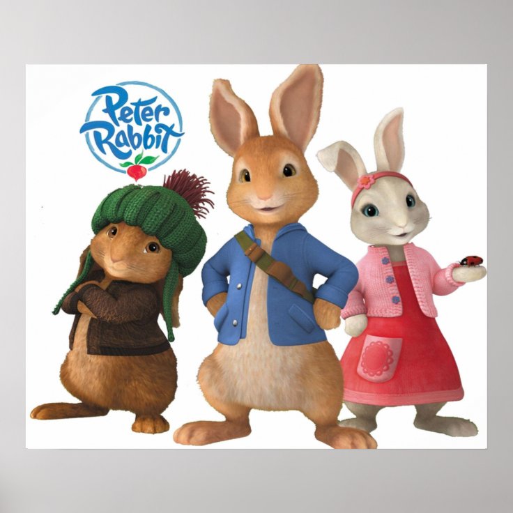 Cute rabbit peter rabbit pete poster | Zazzle