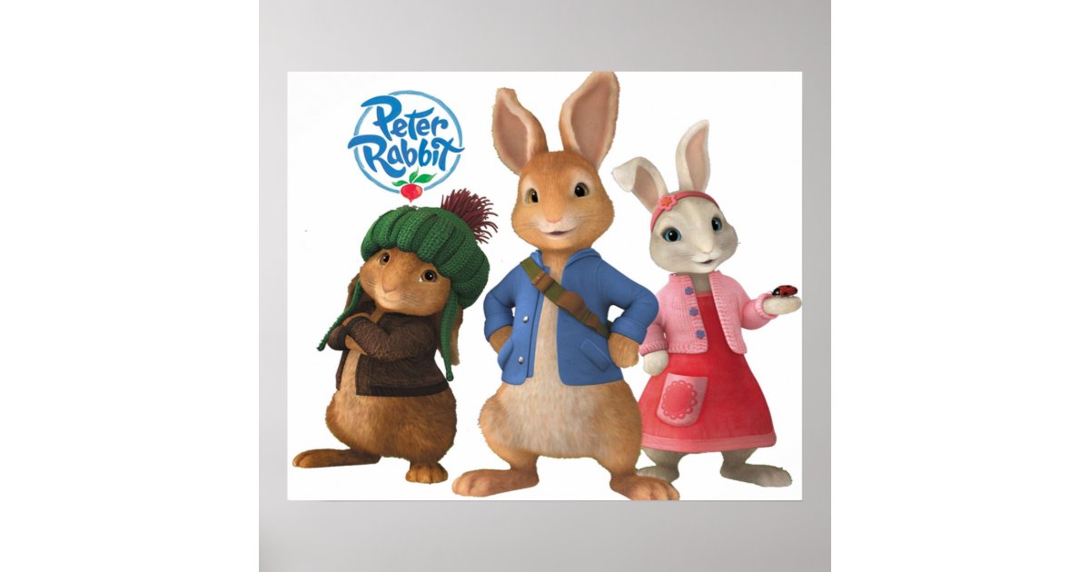 Cute rabbit peter rabbit pete poster | Zazzle
