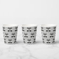 Cute Raccoon Face Pattern Animal Paper Cups | Zazzle