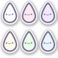 Cute Rainbow Blood Drip First Period Sticker | Zazzle