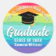 Cute Rainbow Graduate Custom 2025 LGBTQ Graduation Classic Round ...
