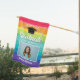 Cute Rainbow Graduate Photo LGBTQ Graduation House Flag | Zazzle