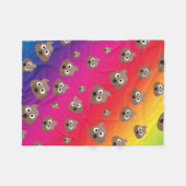 Cute Rainbow Poop Emoji Pattern Fleece Blanket | Zazzle