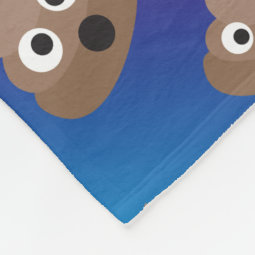 Cute Rainbow Poop Emoji Pattern Fleece Blanket | Zazzle