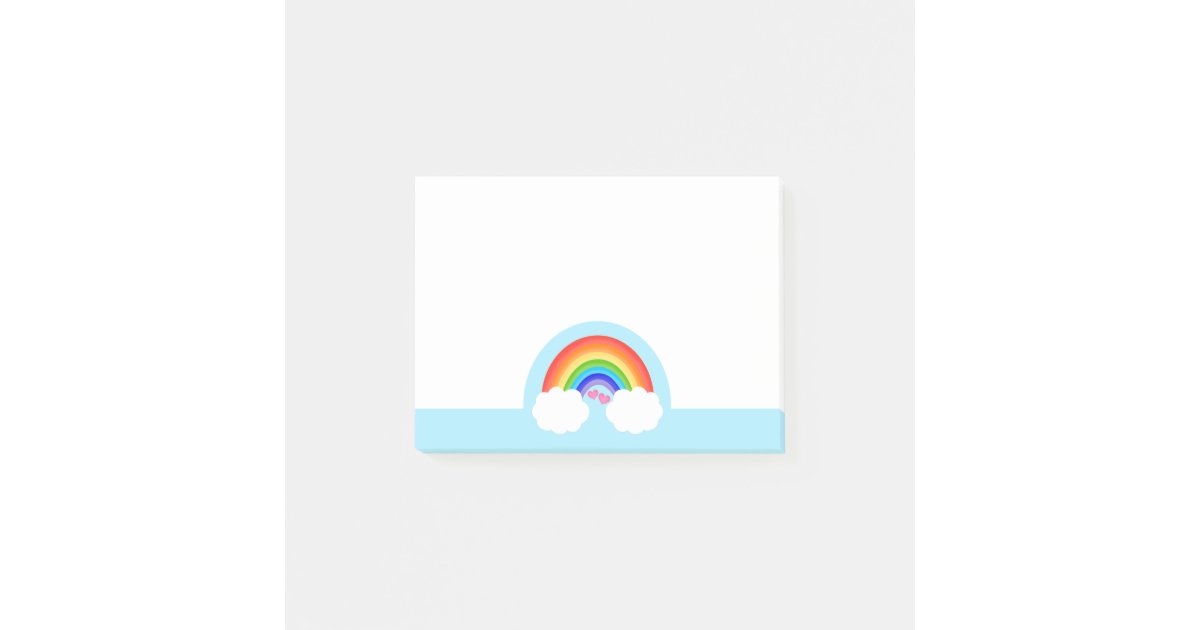 Cute Rainbow Post-it Notes | Zazzle