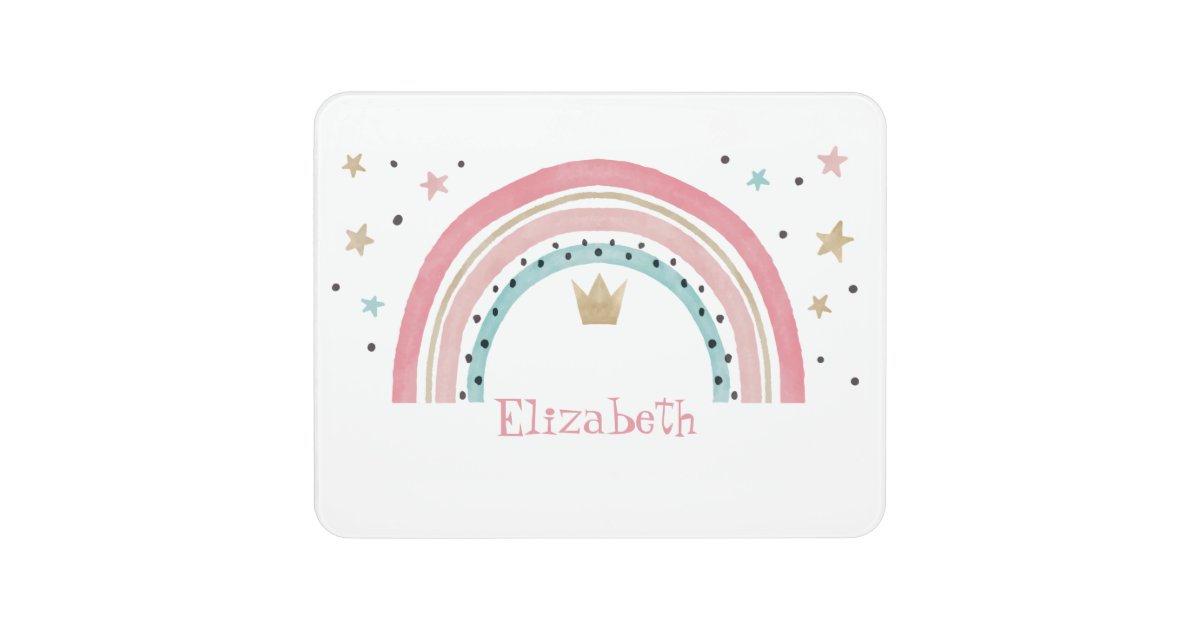 Cute Rainbow Stars Door Sign | Zazzle