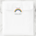 Cute Rainbow Sticker! Classic Round Sticker | Zazzle