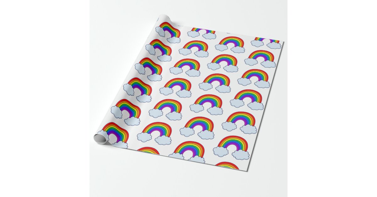 Cute Rainbow Wrapping Paper | Zazzle