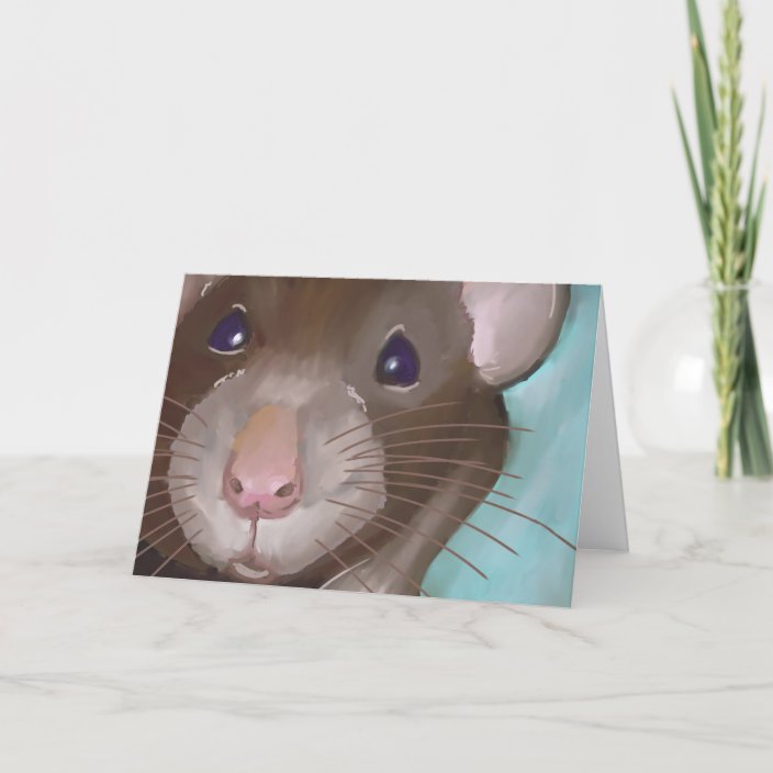 Cute Rat Card | Zazzle.com