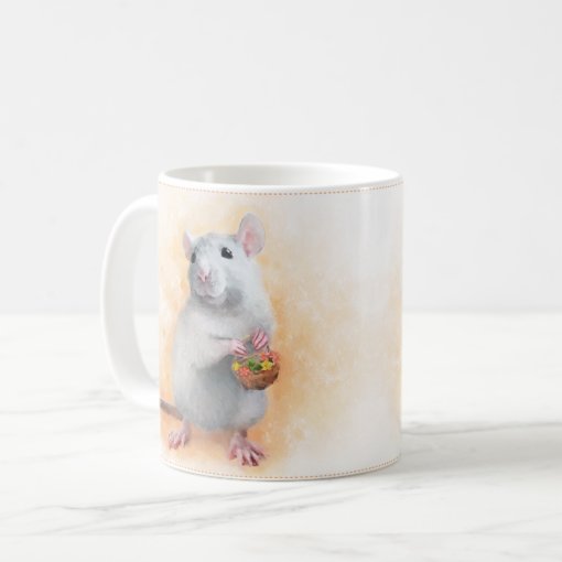 Cute rat coffee mug | Zazzle