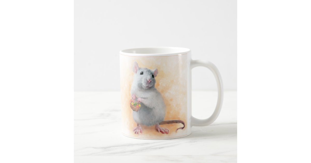 Cute rat coffee mug | Zazzle