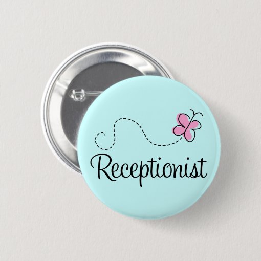 Cute Receptionist Button | Zazzle