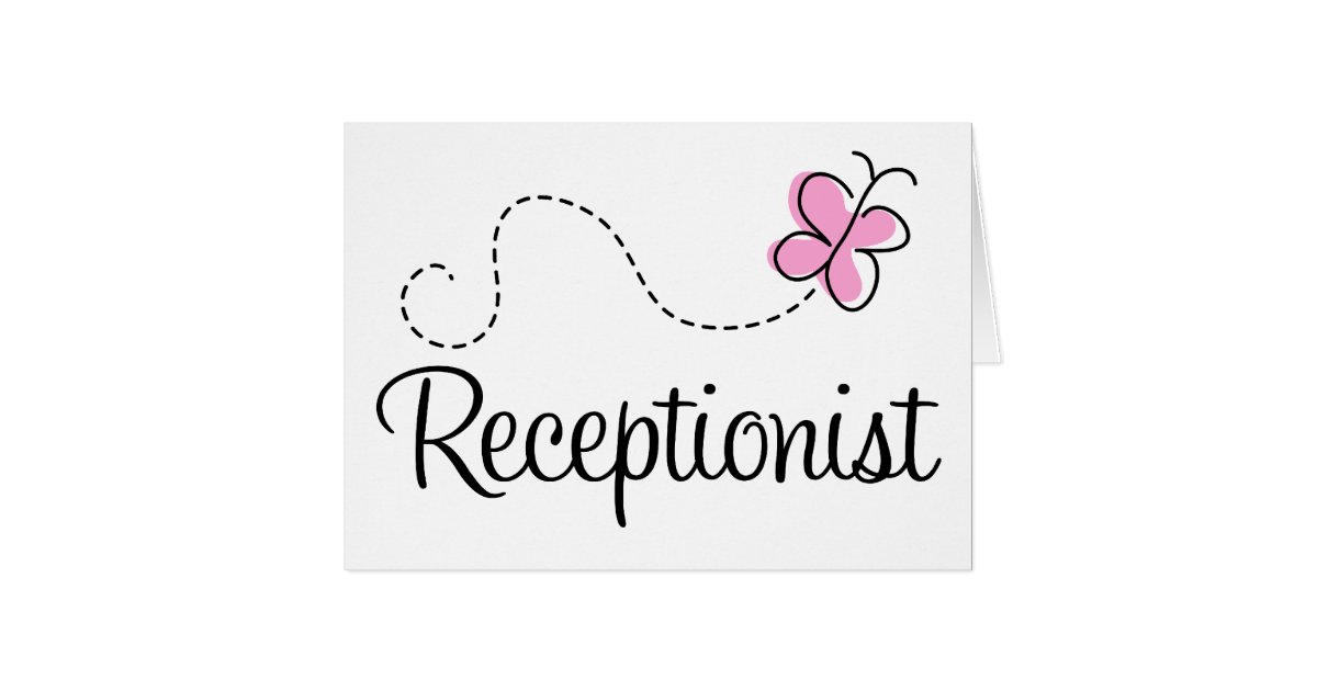 Cute Receptionist Card | Zazzle