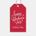 Cute Red and Pink Hearts Happy Valentine's Day Gift Tags | Zazzle