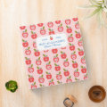 Cute Red Apple Pattern School Teacher's Planner 3 Ring Binder | Zazzle